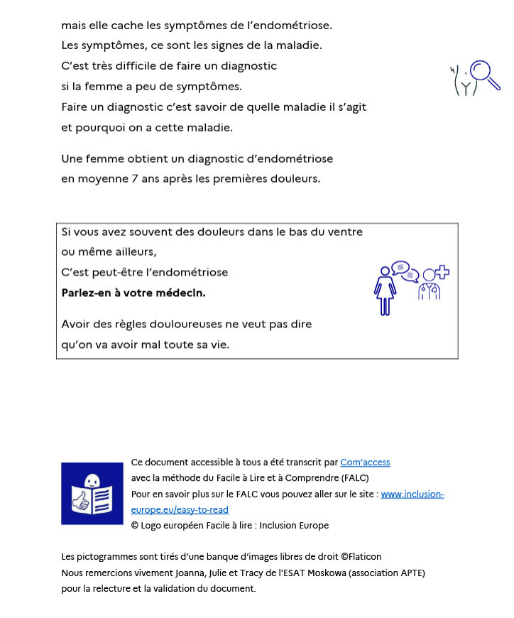 [Fiche FALC] Qu'est-ce que l'endométriose ? | Santé.fr